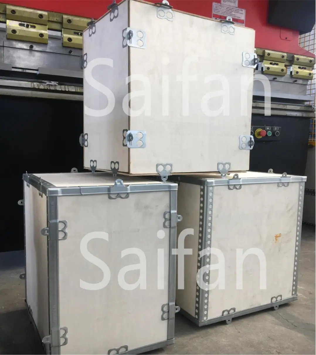 Saifan Nailless Foldable Plywood Box Making Machine Plywood Crate ...