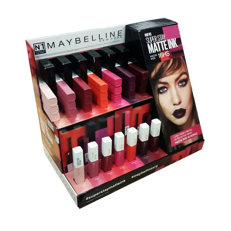 Custom Floor Pop Corrugated Lipstick Cardboard Display Rack Cardboard ...