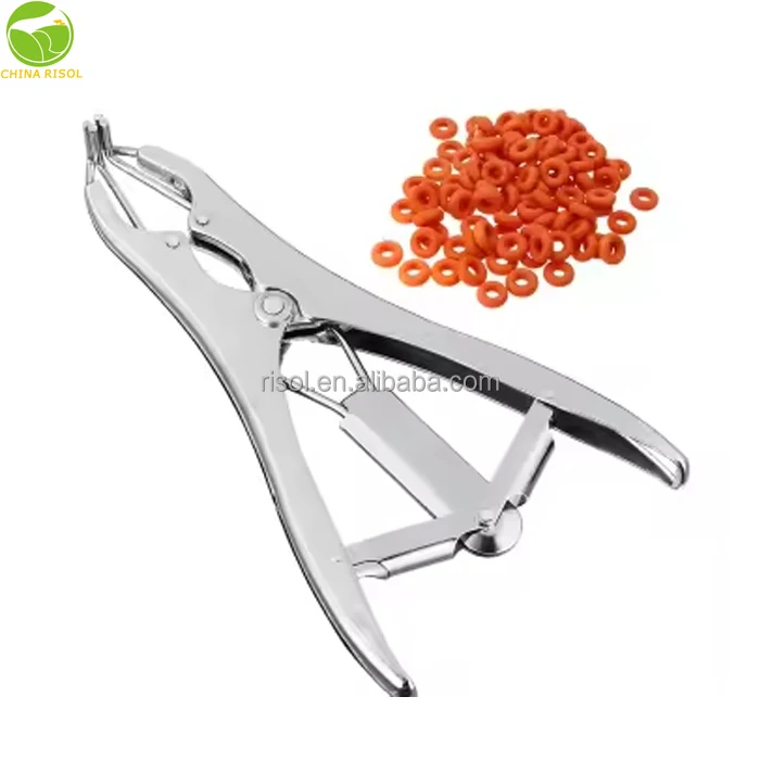 Elastrator Castration Plier Rubber Ring Applicator in Stainless Steel ...