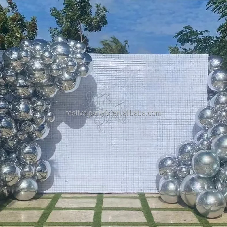 Sequin Wall Panel Wedding Party Decoration Reflective Sequin Panel ...