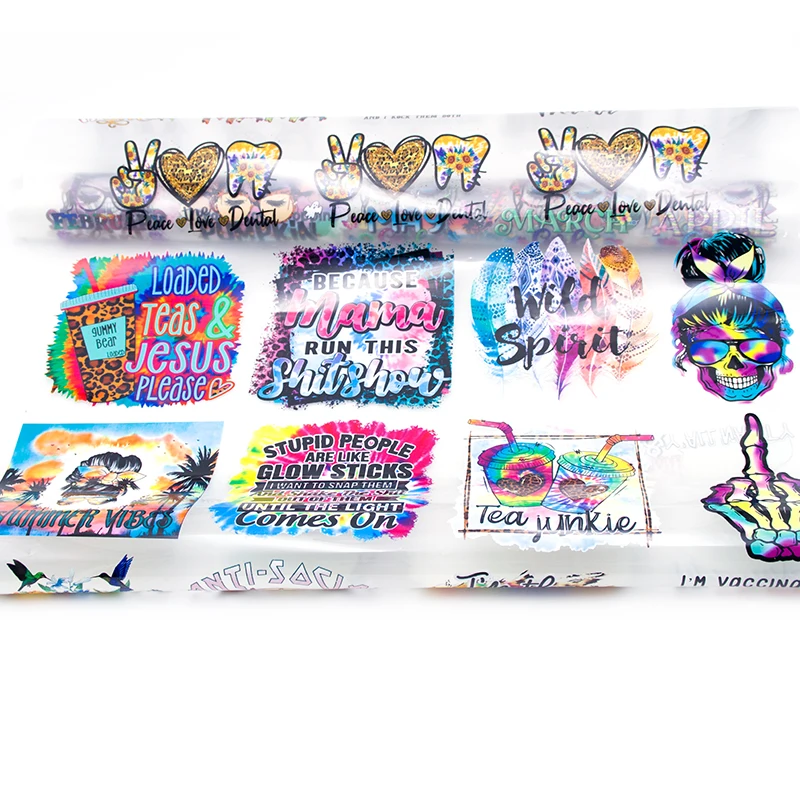 Heat Transfer Design Iron On Decals Wholesale Custom Printed Dtf Heat ...