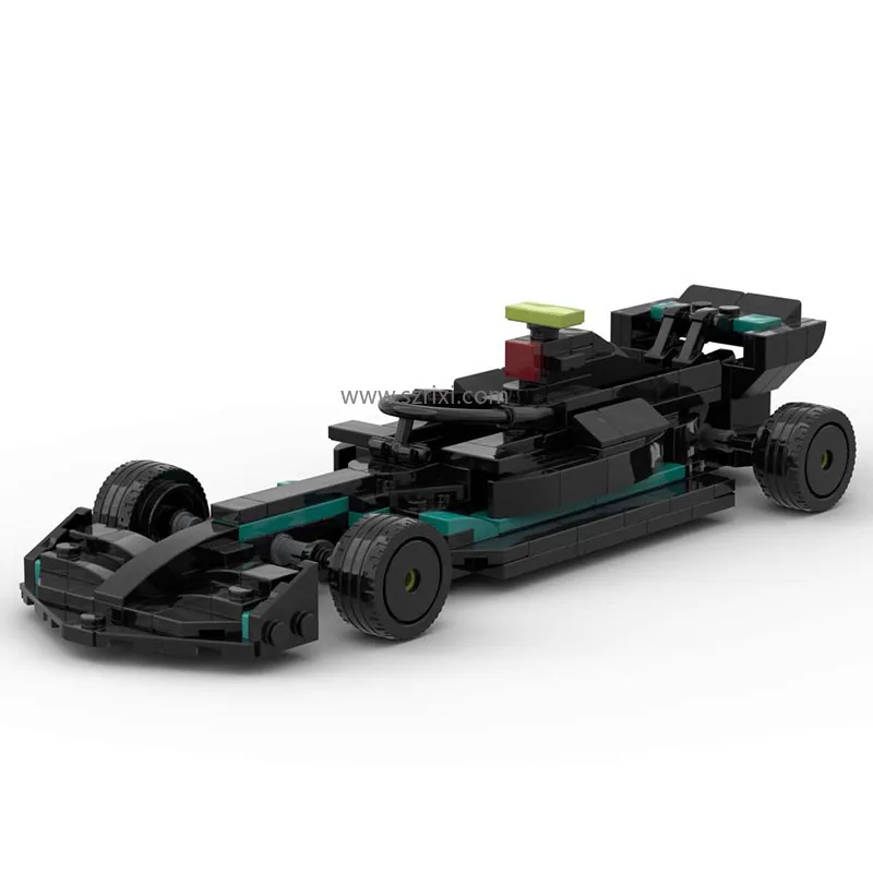 Moc Technic F1 W14 Black Roadster Sports Racing Car Model Vehicle ...
