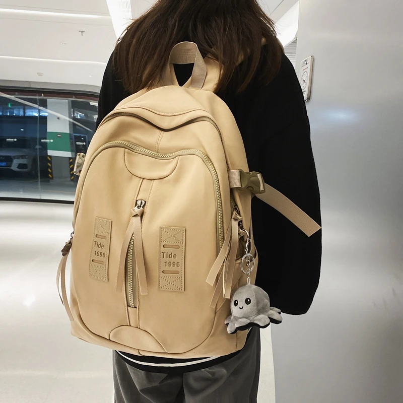 Backpack Casual All-matching Backpack Student Schoolbag Travel Bag ...