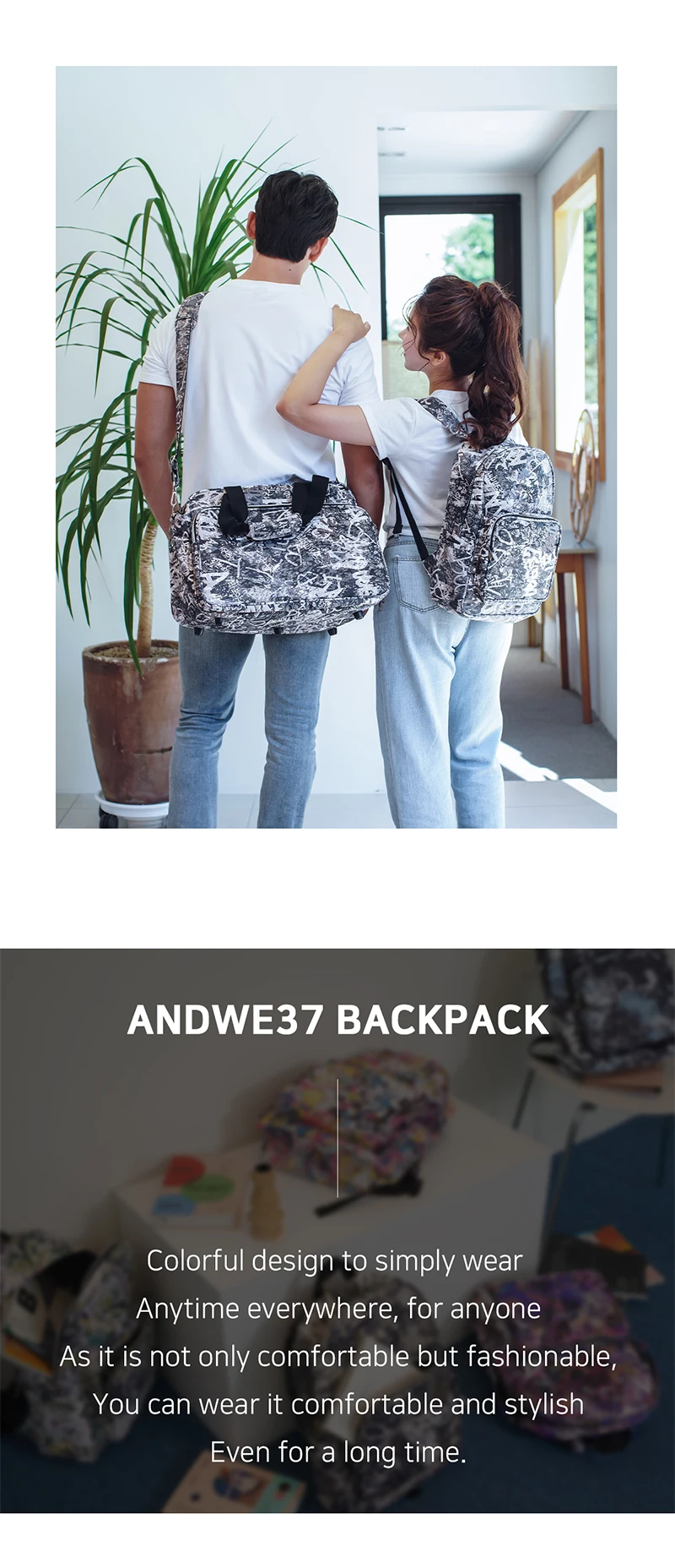 Latest Design Backpack Made In Korea High Quality Purple Backpack Is ...