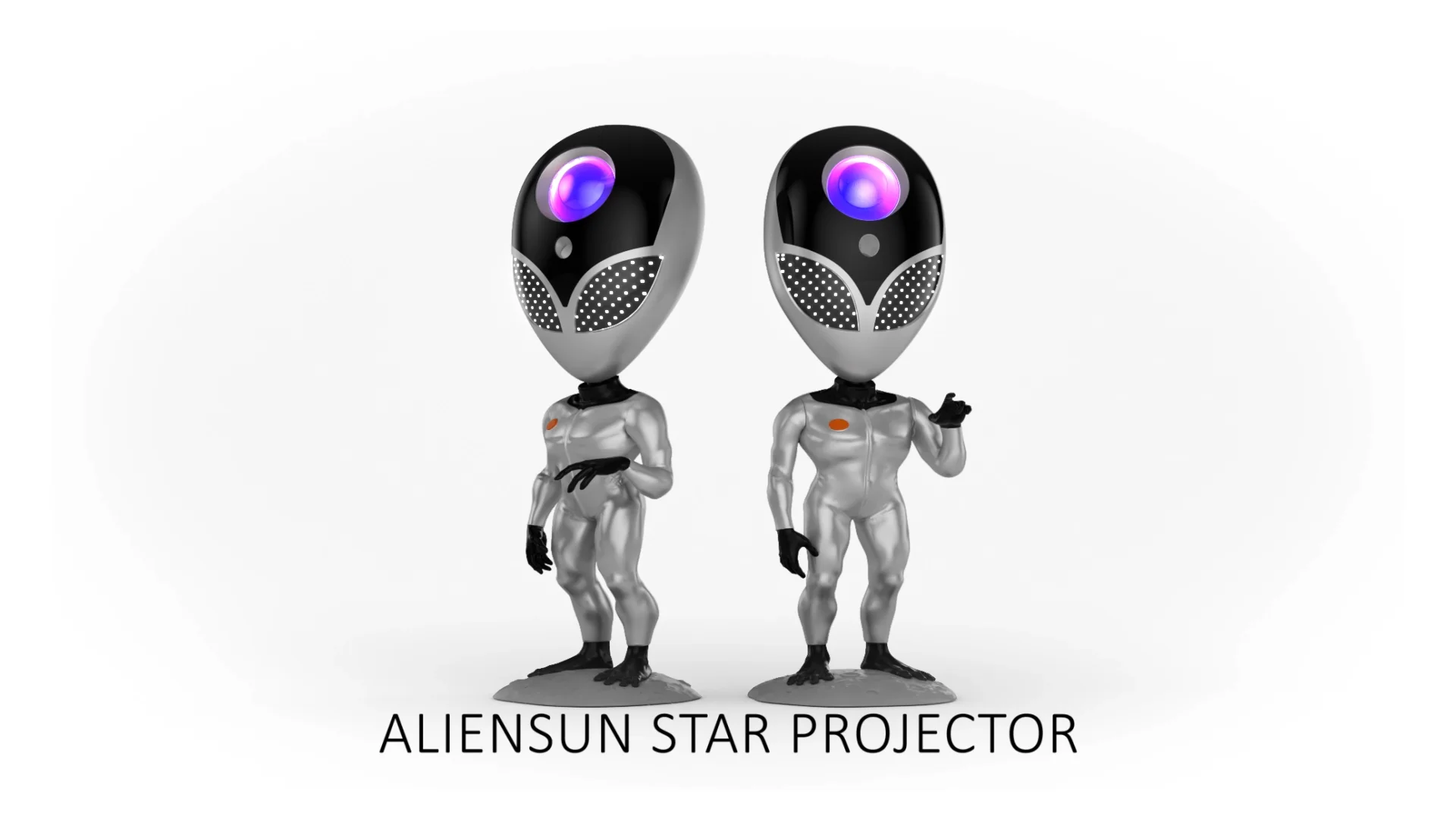 Neon Hot Sale Alien Sky Astronaut Cloud Aurora Night Light Projector ...