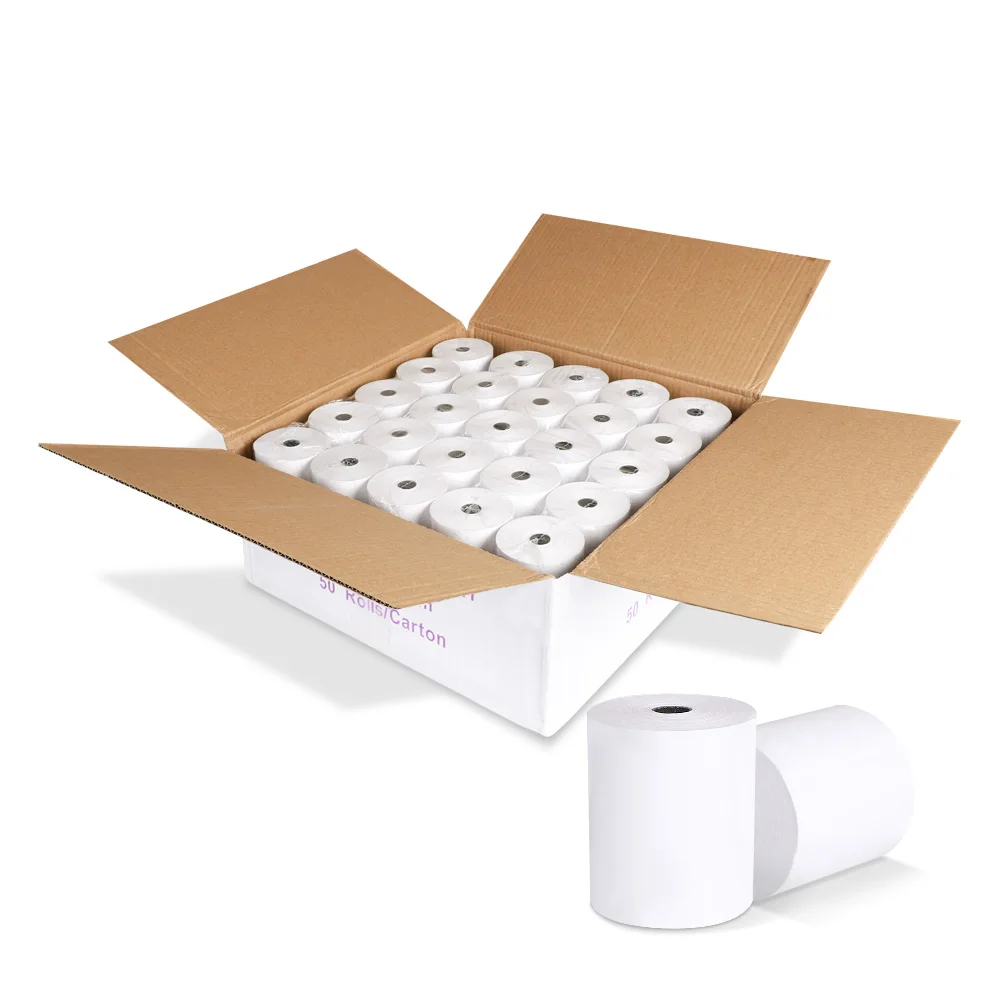 50 Rolls/box 3 1/8 X 230 Cash Register Paper 80x80 Thermal Paper Rolls ...