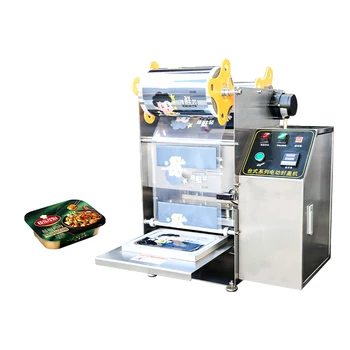 Semi Automatic Table Top Tray Sealer Packaging Machine Food Sealing ...