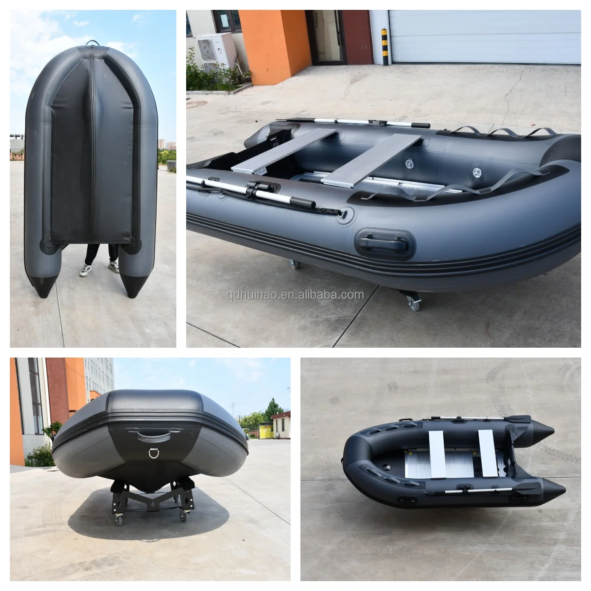 Huihao Black Rescue Rubber Boat Drop Stitch Boat Inflatable Fishing ...