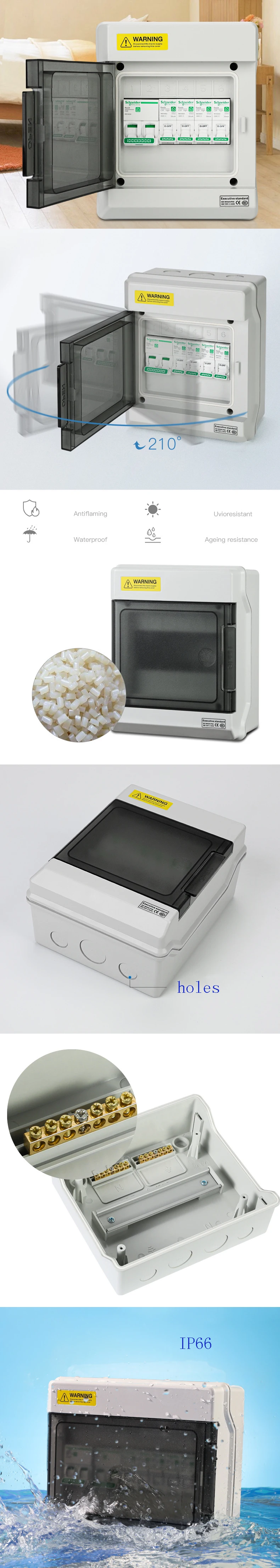 Plastic Distribution Box IP65 Indoor or Outdoor Open Side Door ...