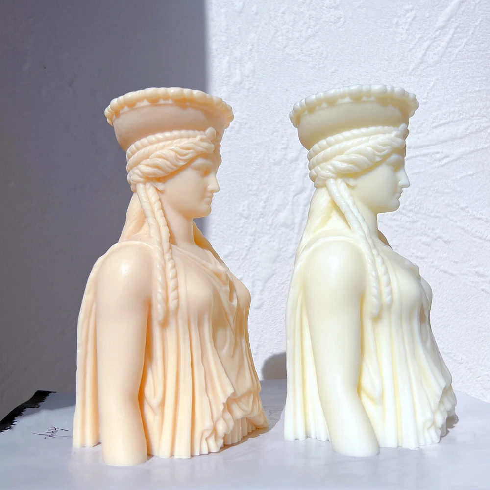 Greek Roman Goddess Figure Bust Silicone Molds Greek Art Sculpture Wax ...