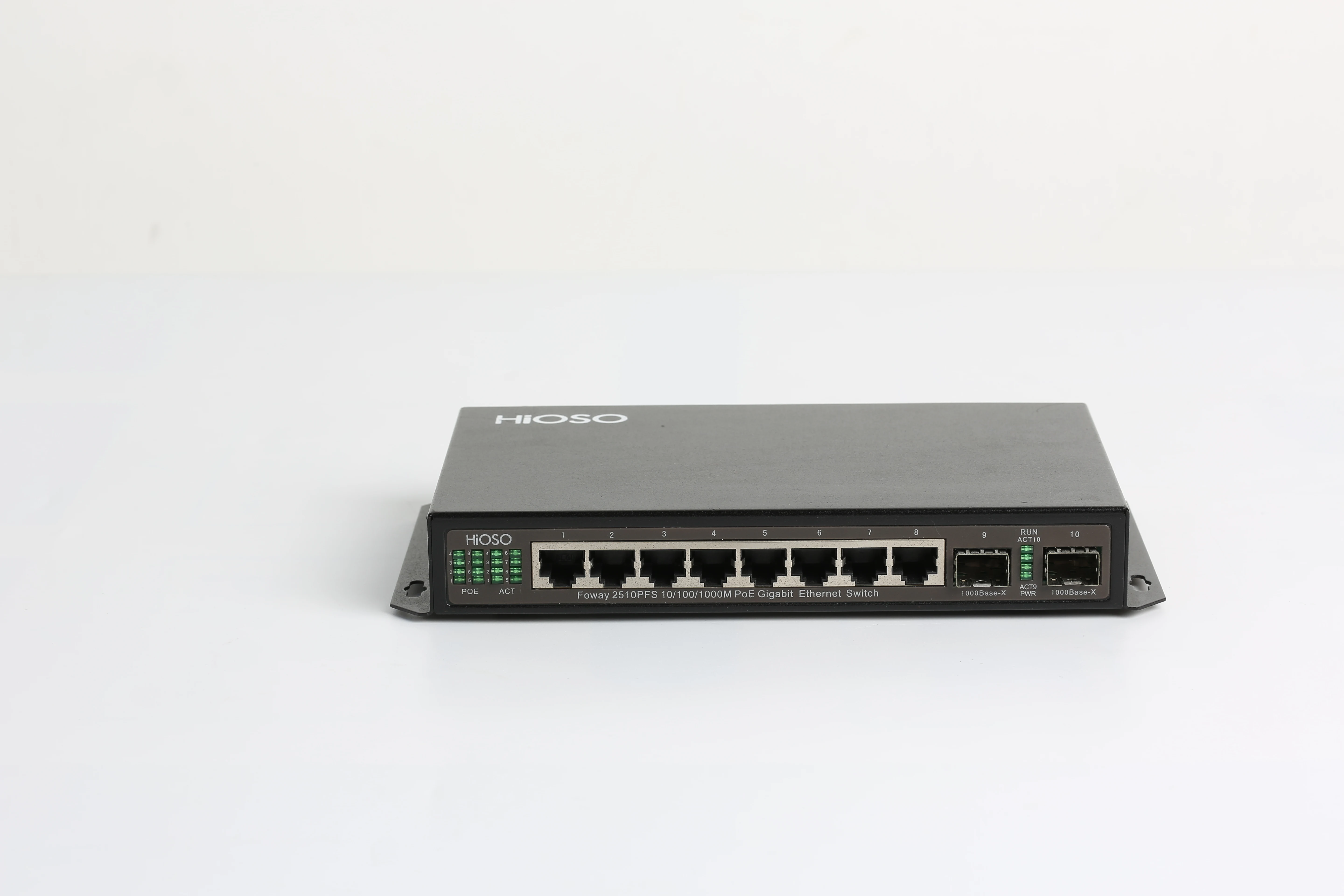 Foway2510pfs 8 Ports 10/100/1000m Poe/pse+2 1000m Sfp Dc48v 130w Poe ...