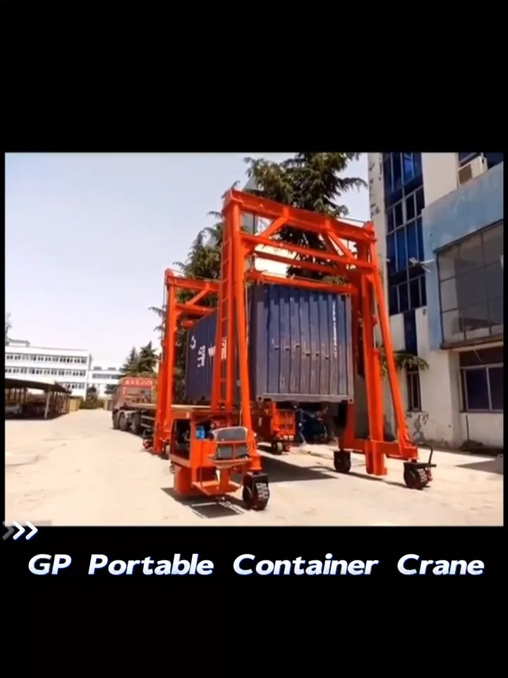 Port Mobile Crane For Large Ship Precast Concrete Container Rubber Tyre ...