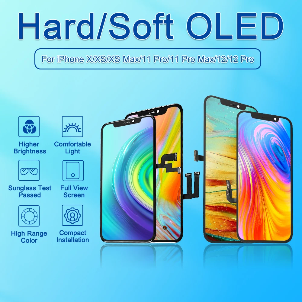 Mobile Phone Lcd Oled Screen For Iphone X Xr Xs Max 11 Pro 12 13 14 Pro