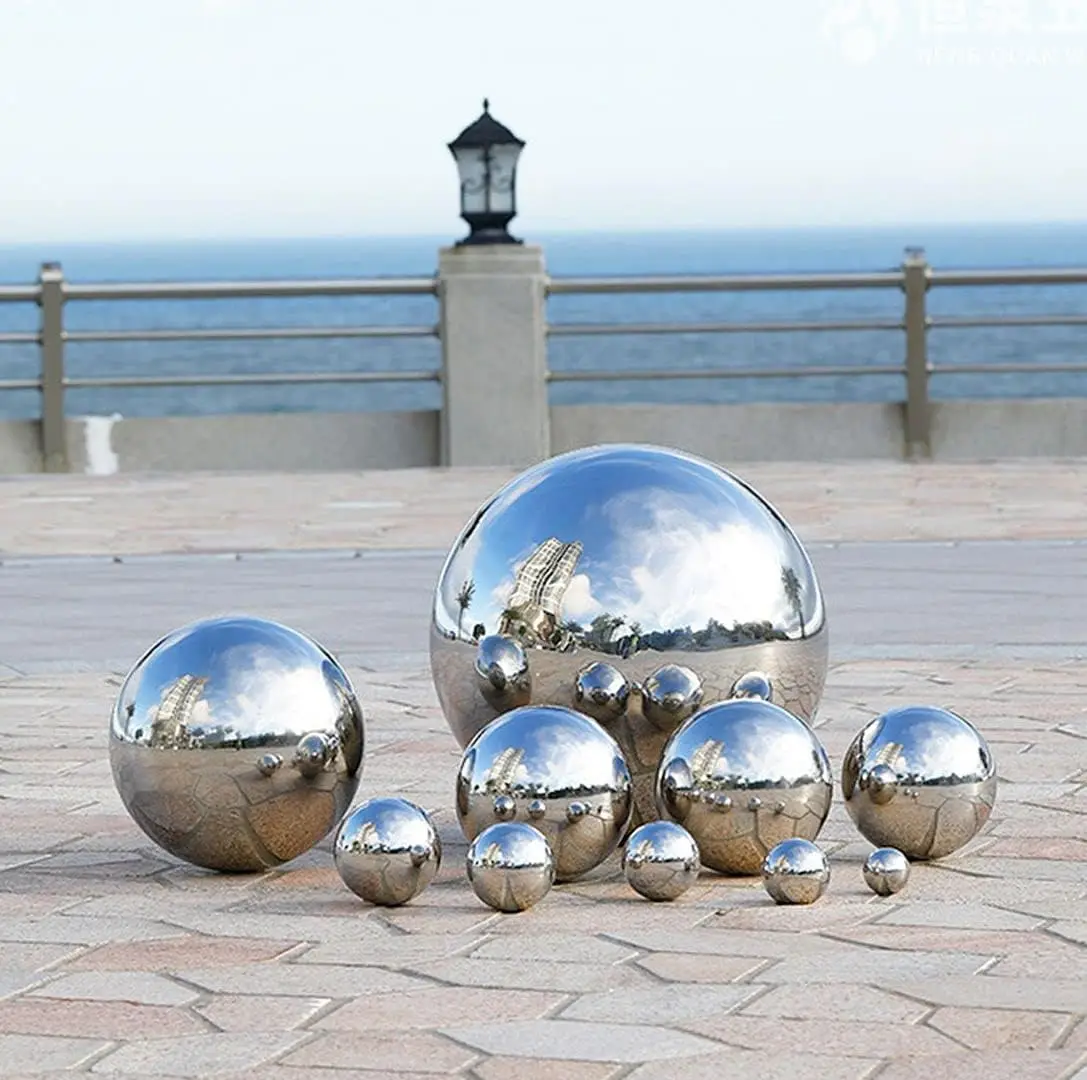 300mm Large Stainless Steel Garden Mirror Balls AISI Standard Hollow ...