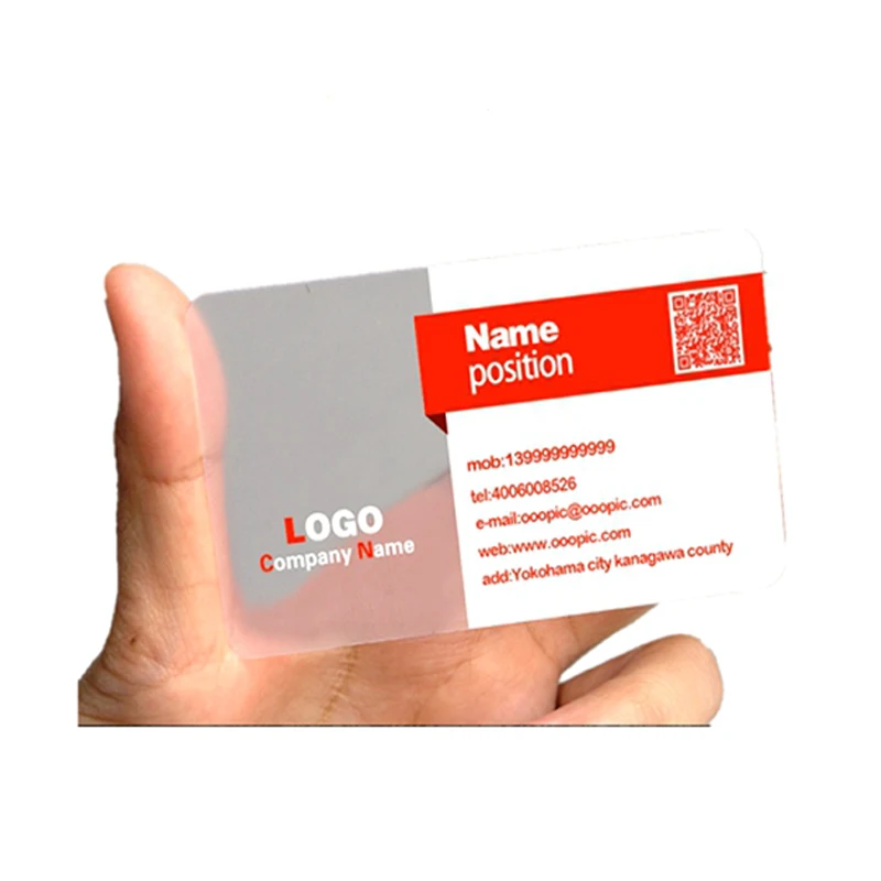 Customize Transparent Rfid Id Card Employee Id Badge Card Nfc Business ...