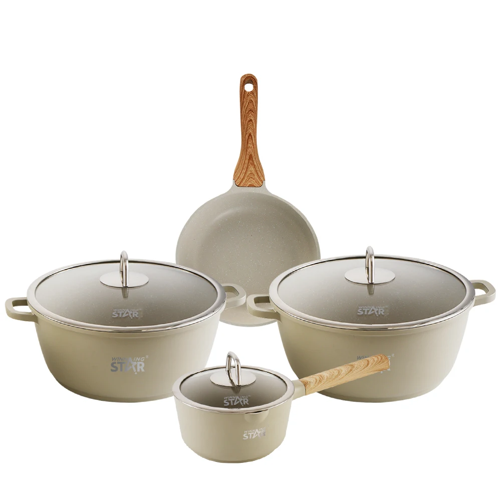 Winning Star ST-5210 4-Piece Nonstick Cookware Set - Eco-Friendly Die ...