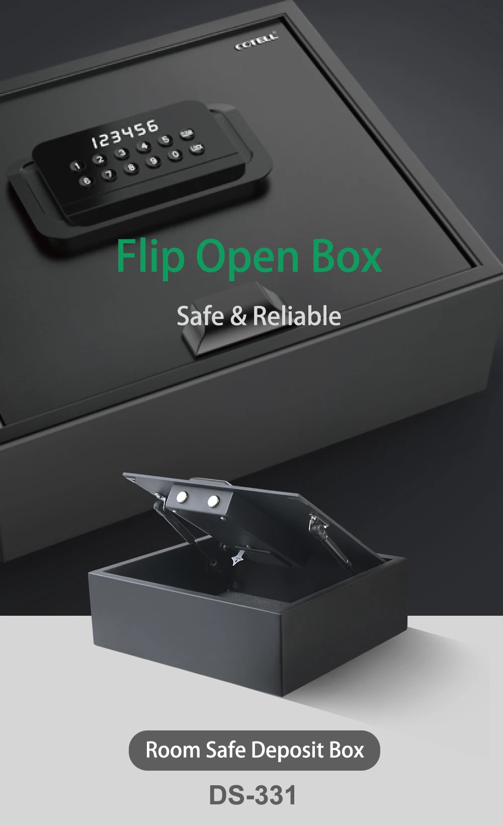 Cotell Ds-331 Safe Box Hotel Guest Room Lock Digital Password Safe Box ...