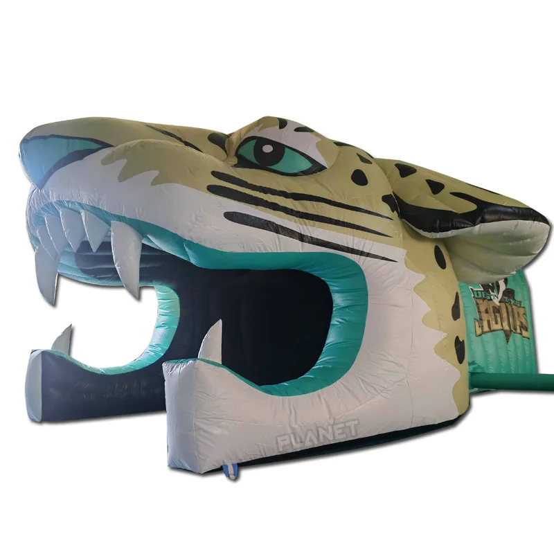 Large Giant Custom Leopard Print Mascot Bulldog Tunnel Inflatable ...