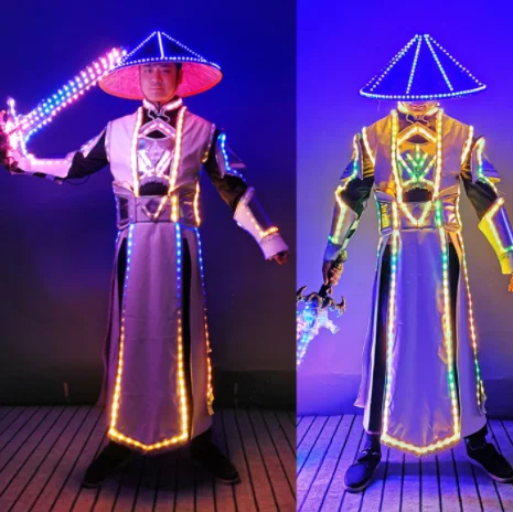 Bar Led Luminous Prom Dress Adults Stage Performance Clothing Led Dress ...