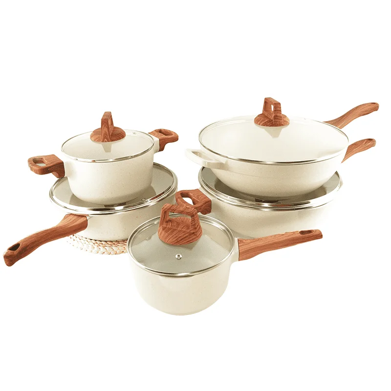 Aluminium Die Casting Non Stick Cookware Set - Frying Pots and Pans