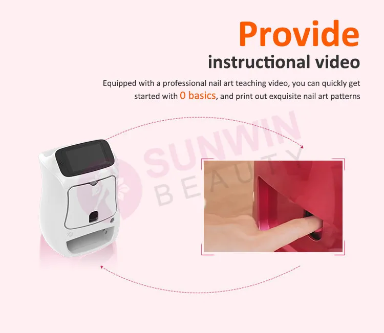 Operating Easily Nail Printer Diy Pattern Nails Printing 3d Digital ...