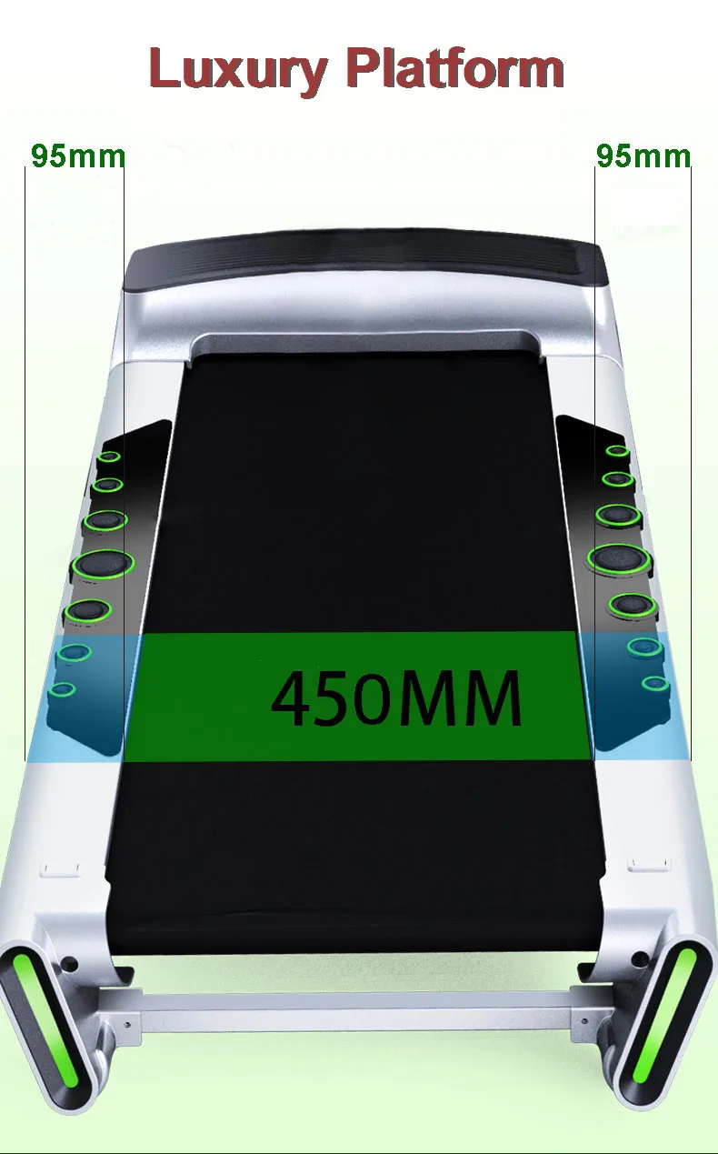 Lcd Display Motorized Folding Incline Treadmills 2.5 HP Indoor Fitness ...