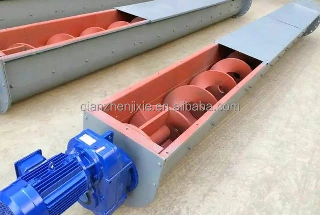 Cement Silo Screw Conveyor U Trough Type Shaftless Screw Conveyor For ...