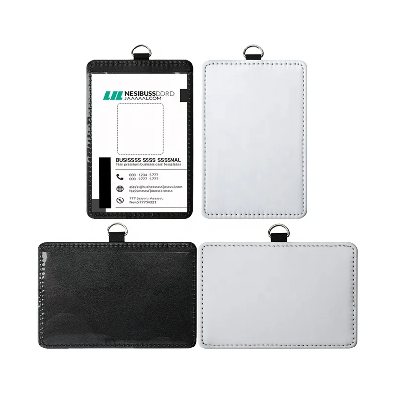 Diy Design Work Id Card Holder Customized Logo Business Card Protector ...