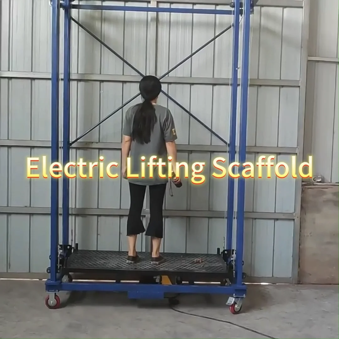 0.5 Ton 2-6 Meters Mobile Telescopic Frame Electric Lifting Ladder ...