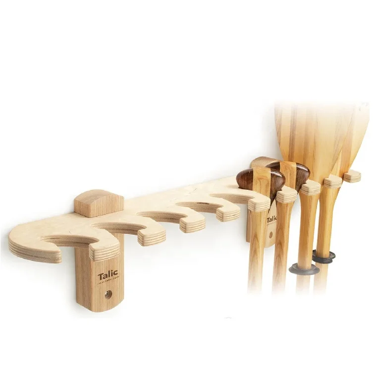 Vertical Wall Mount Paddle Rack Wooden Kayak Paddle Canoe Paddle Rack ...