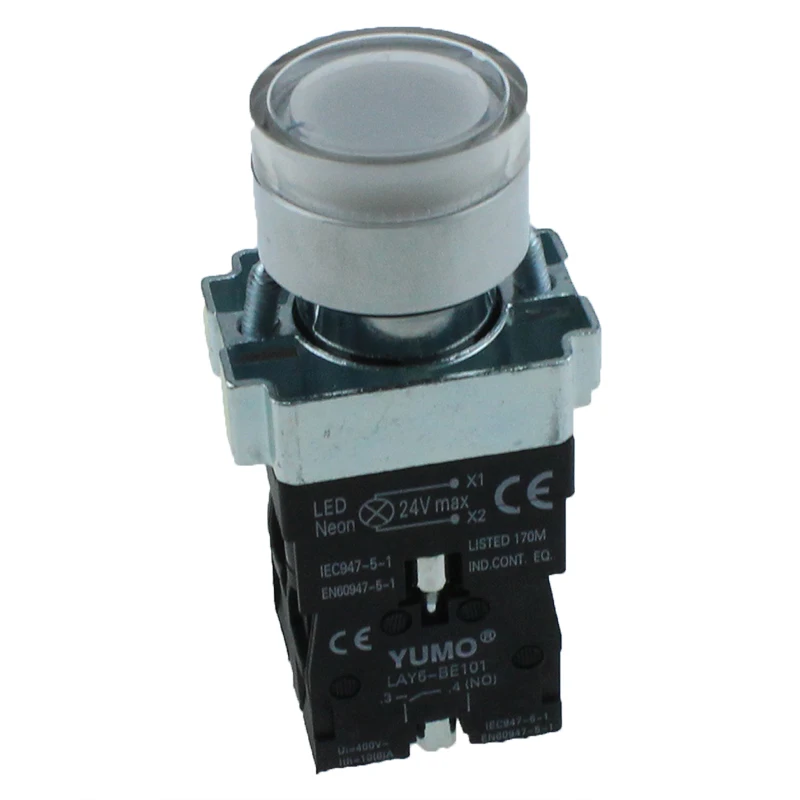 Yumo Lay5-bw3163 Push Button Indicator Lamp Switch Ip65 Protection Level 3a Max. Current - Buy ...