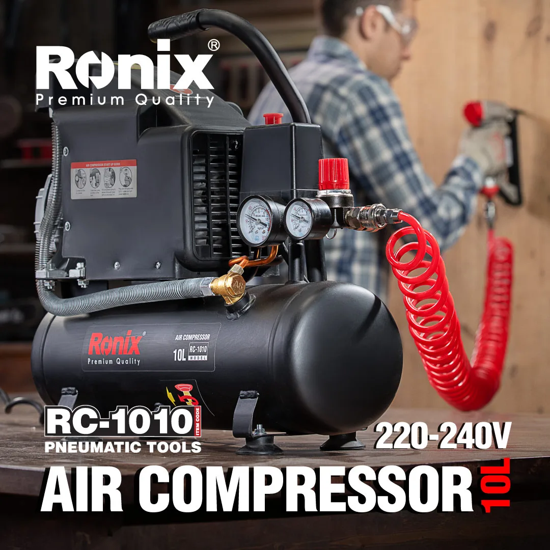 Ronix 10l Rc-1010 Air Compressor Hotting Selling No Load Speed 2800rpm Portable Air Compressor ...
