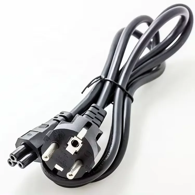 High Quality EU Power Cords - Reliable for Laptops & Desktops