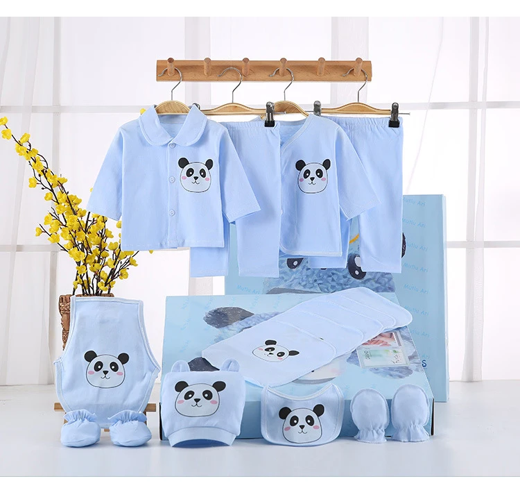 2023 New 17pcs New Born Baby Clothing Set Cotton Baby Rompers Conjuntos ...