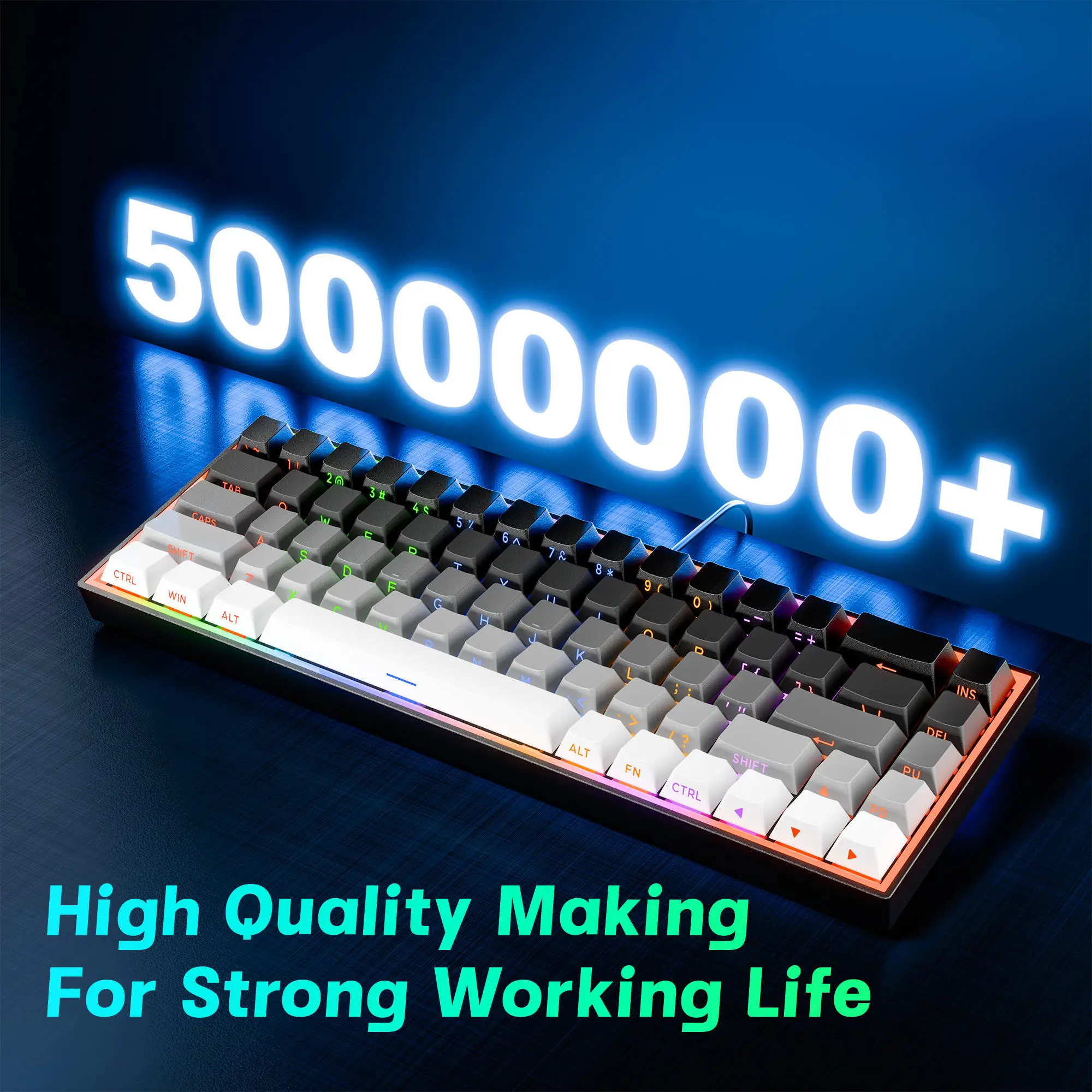 Best Price Wired USB 104 Keys Durable Silent Office Black Keyboard ...