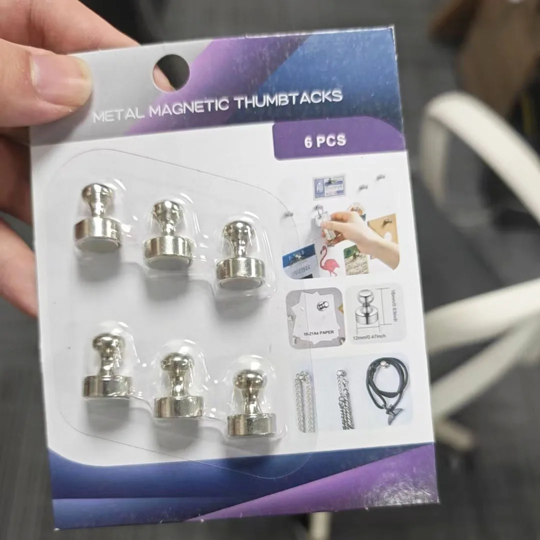 Winchoice Hot Selling Magnet Strong Powerful Magnetic Push Pins ...