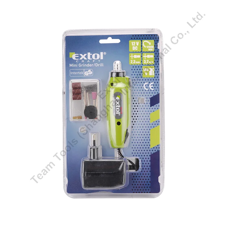 EXTOL Craft Mini Grinder with Variable Speed & Accessories