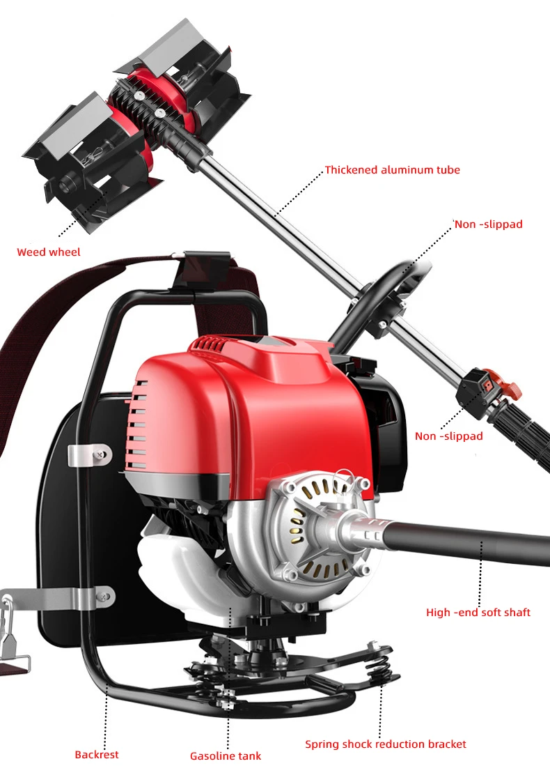 Easy to Use Hand Held Weeding Machine /Mini Tiller Cultivator/Brush ...