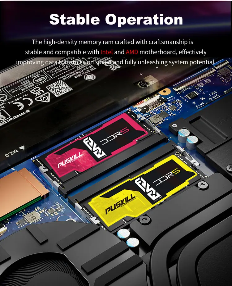 FUSE SERIES DDR 5 RAM Memory - 8GB, 16GB, 32GB Gaming Laptop Ram