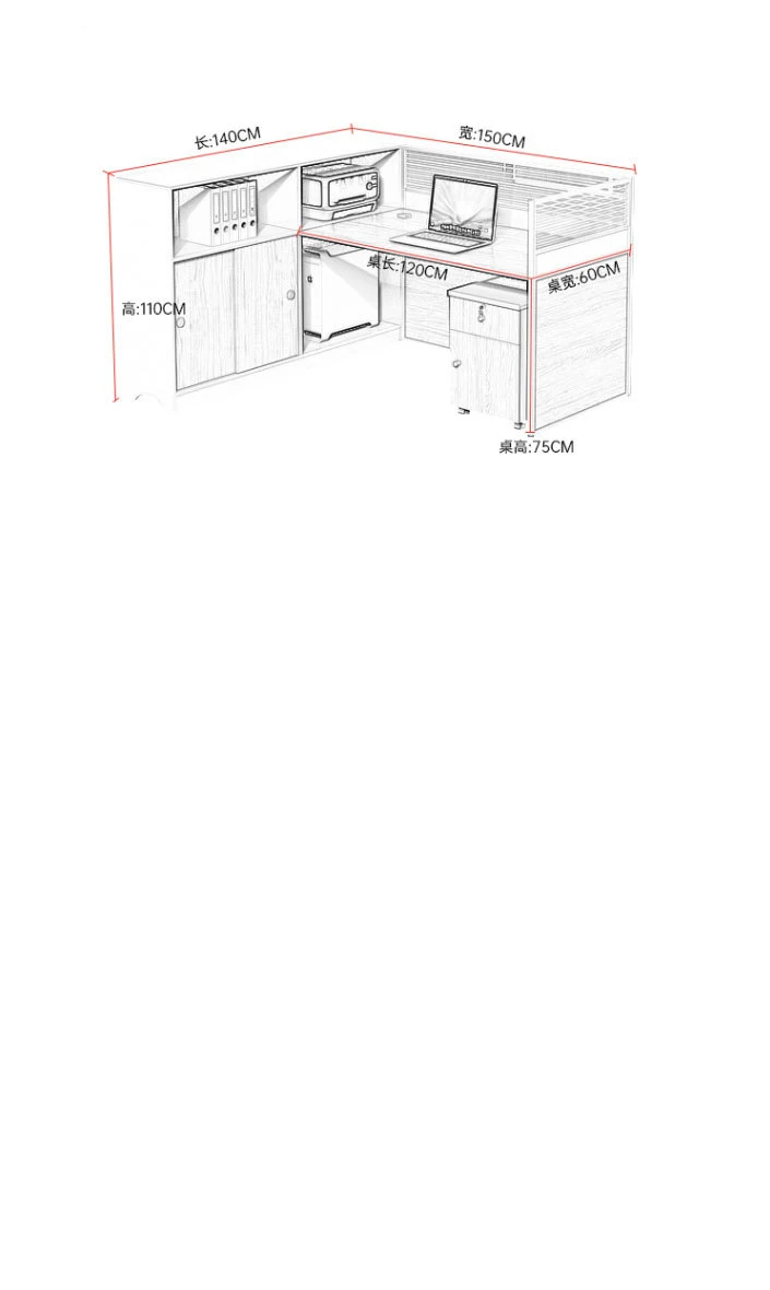Wholesale Cubicle Partition Modern Design Office Work Station Desk ...