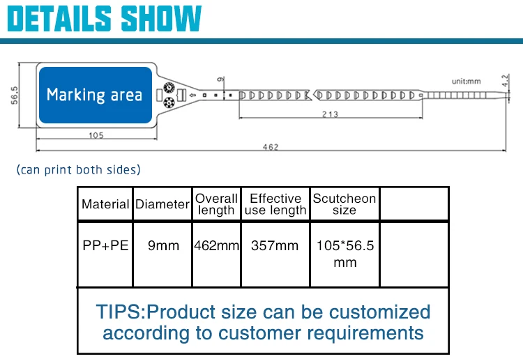 BCP107 Premium Plastic Seal Tag - Secure Your Logistics