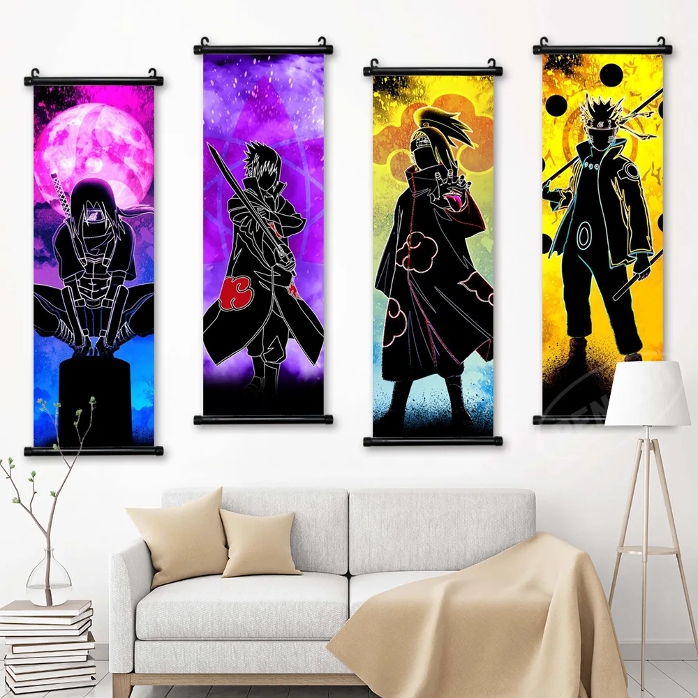 40 Designs Anime Kakashi Wall Scroll Poster Cartoon Character Uchiha ...
