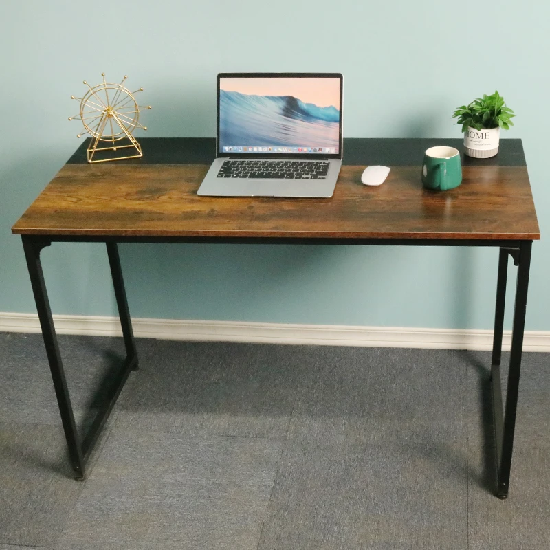 Solid Wood Simple Computer Desktop Home Bedroom Writing Iron Custom ...