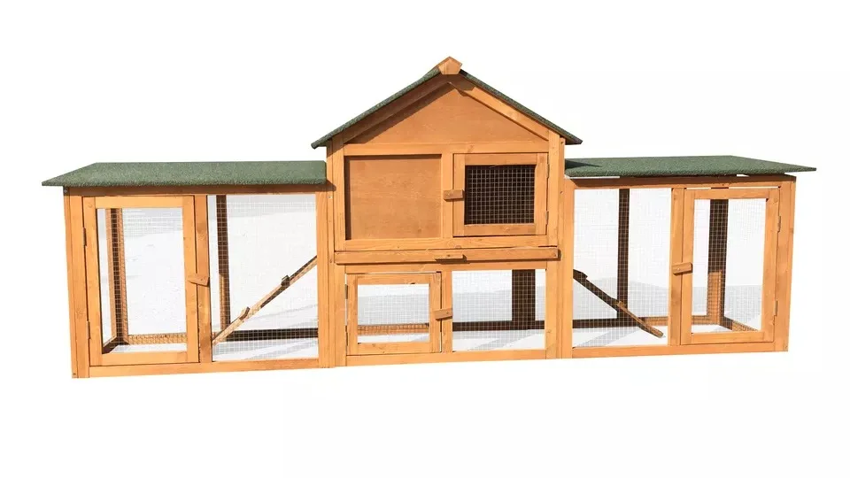 Cheap Bunny Rabbit Cage Fir Wood Rabbit Hutch With Waterproof Roof ...