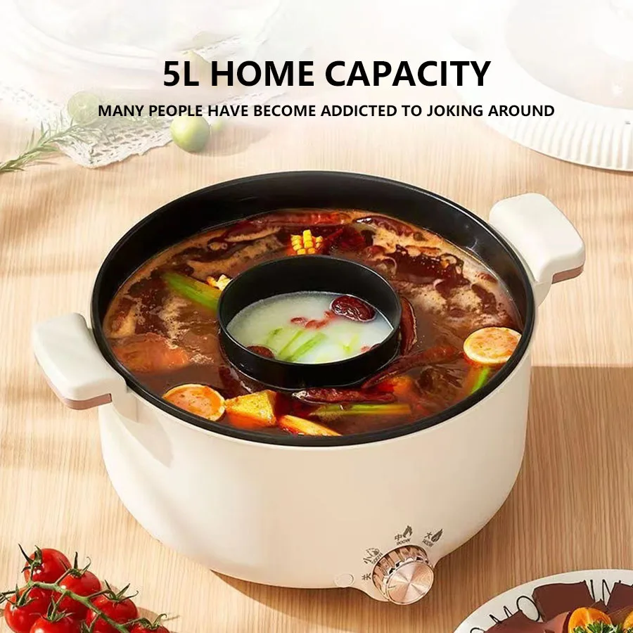 European Standard Plug Electric Deep Cooker With Glass Cover Kitchen ...