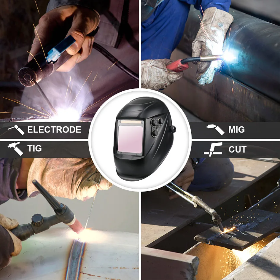 Professional Protective Helmet Automatic Darkening Welding Mas-k True ...