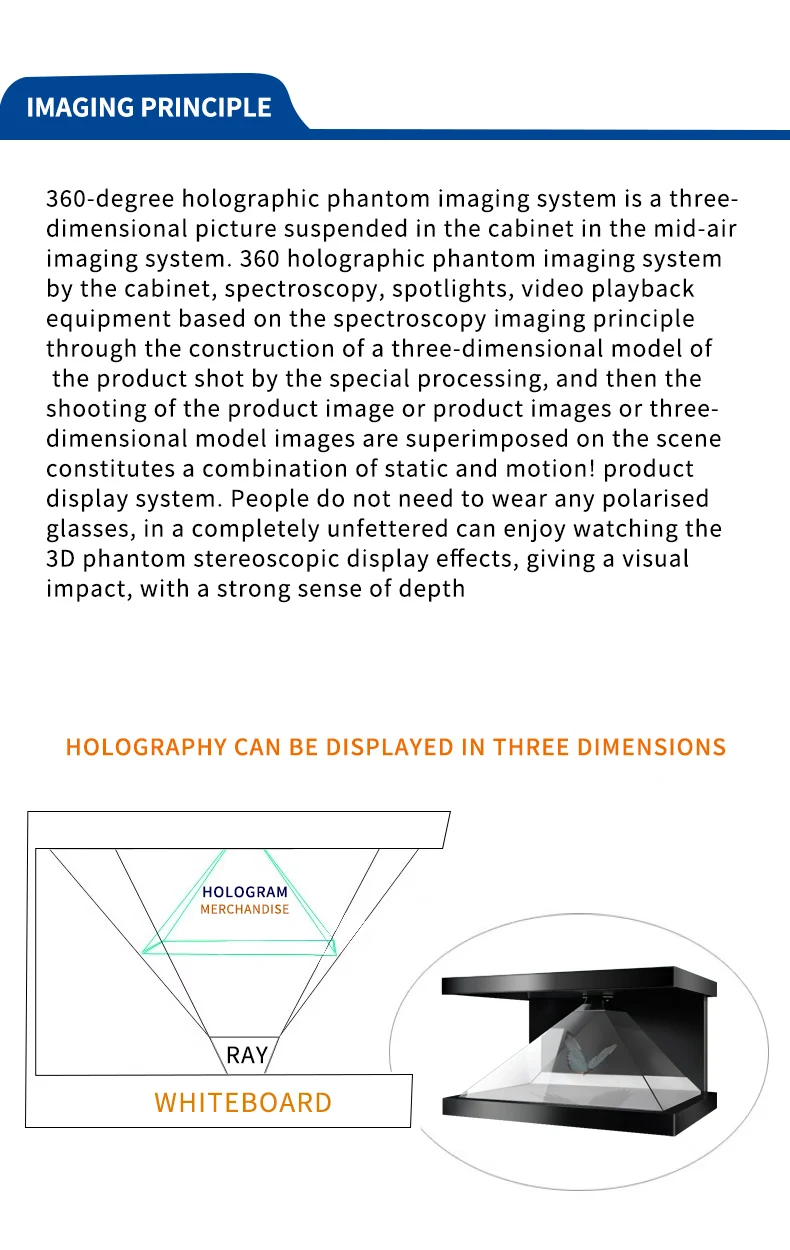 180 Degree/270 Degree Holographic Display 3d Holographic Box ...