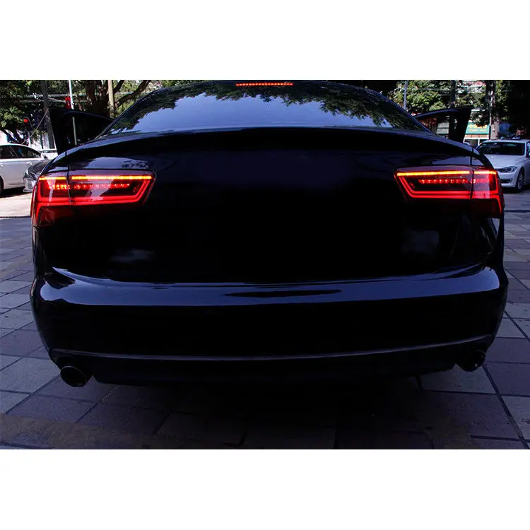High Quality Upgrade Led Car Tail Light Lamp Part For Audi A6l C7 2012-2016 A6 Fishbon Taillight ...