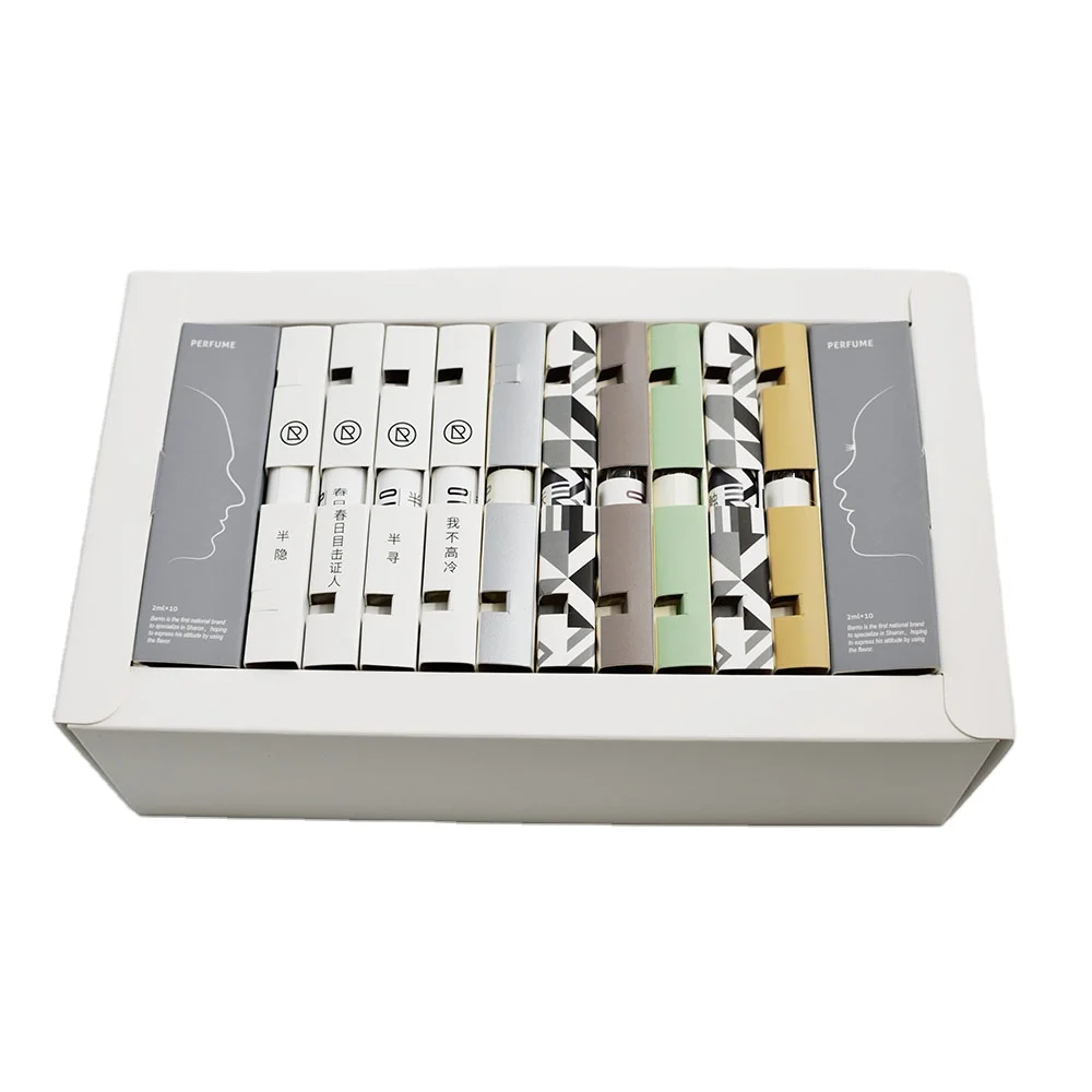 Perfume cosmetics sample packaging folding card 2ml 3ml holding card ...