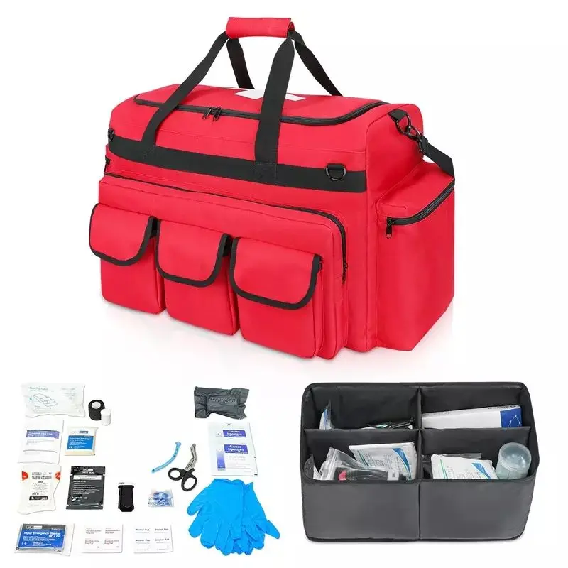 Wholesale Portable Medical Empty EMS Bag Trauma First Aid Bag ...